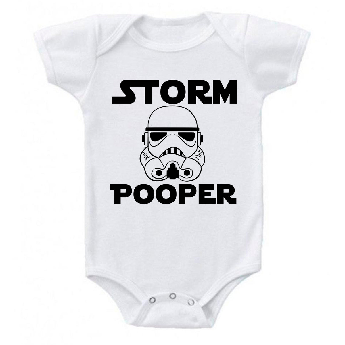 Ink Trendz® Storm Pooper Trooper Funny Baby One-Piece Bodysuit ...